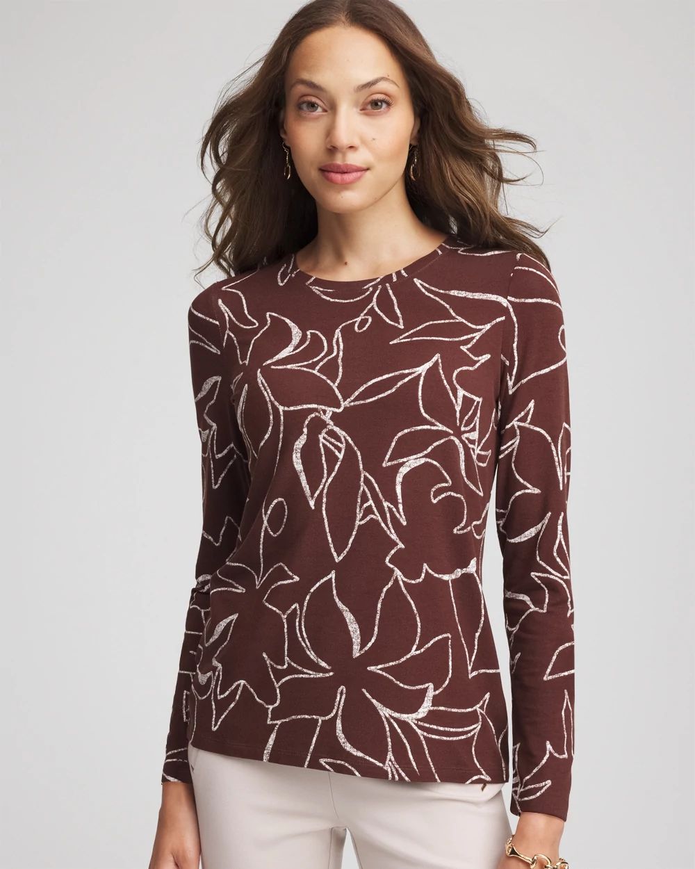 Floral Touch of Cool™ Layering Tee | Chico's